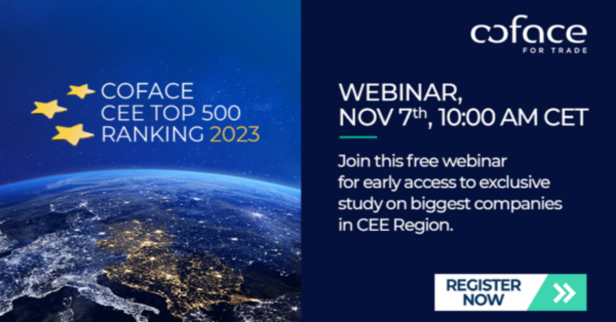 Webinar: "Coface CIE TOP 500 kompanija" | CCI France Serbie