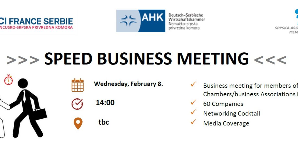 Speed Business Meeting | CCI France Serbie